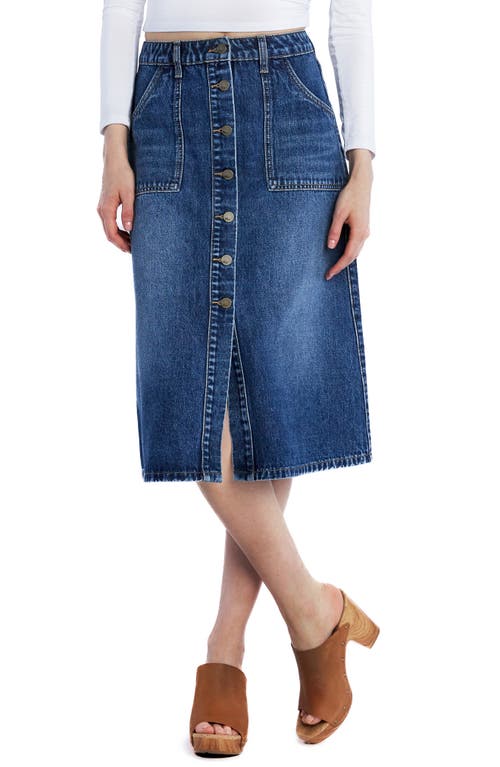 WASH LAB DENIM Wash Lab Denim A-Line Denim Skirt